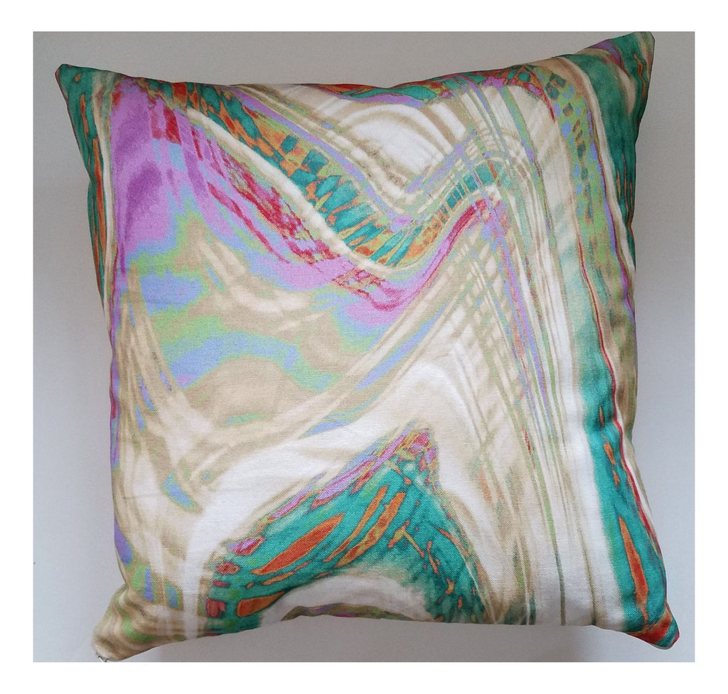 Trippy Marble Decorative Throw Pillow - Luxury Home Decor – Sky Iris
